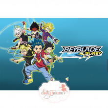 Ready Stock Backdrop Banner - Beyblade Burst | Deity House