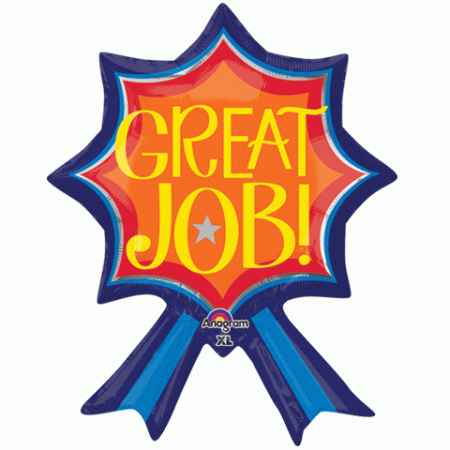 24" Blue Ribbon Great Job Balloon | Deity House