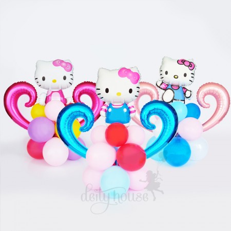 14" Kurly Wave Silver Air-Fill Balloons | Deity House