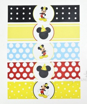 Bottle Label - Mickey Mouse