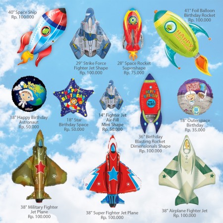 14" Fighter Jet Air-Fill Mini Shape | Deity House